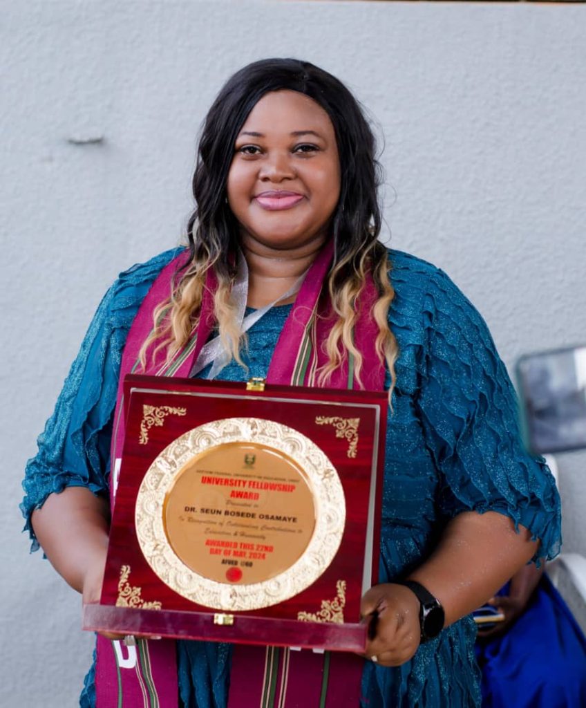 AFUED @60: Dr Seun Bosede Osamaye Becomes A Fellow Of Adéyemí ...